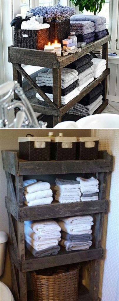 27 Farmhouse Inspired Bathroom Storage You Should Try - Proud Home Decor
