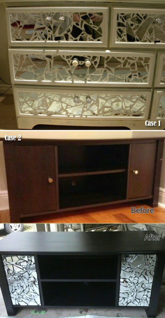 10 Magical Space Decorating Ideas to Reuse Broken Mirror - Proud Home Decor